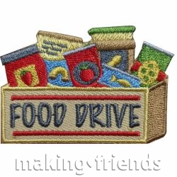 Food Drive Service Patch -Box - MakingFriends