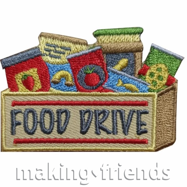 Food Drive Service Patch -Box - MakingFriends