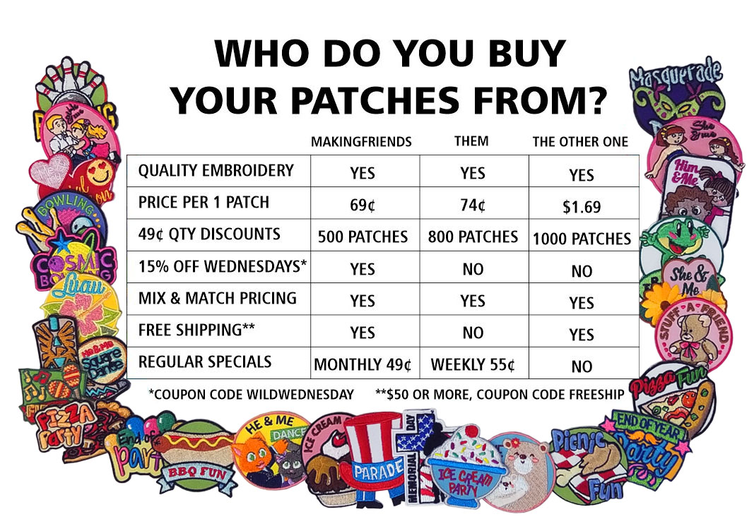MakingFriends.com - Scout Patches, Badge-In-A-Bag Kits, Kids Crafts