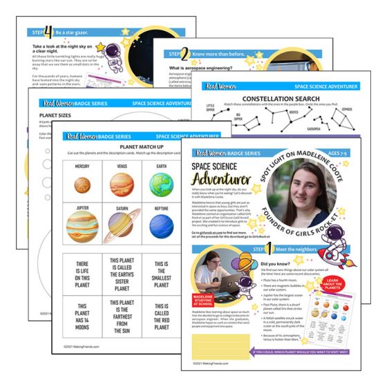Space Science Adventurer Badge Download for Brownies - MakingFriends