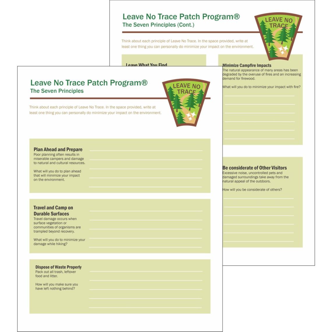 Leave No Trace Patch Program® - MakingFriends