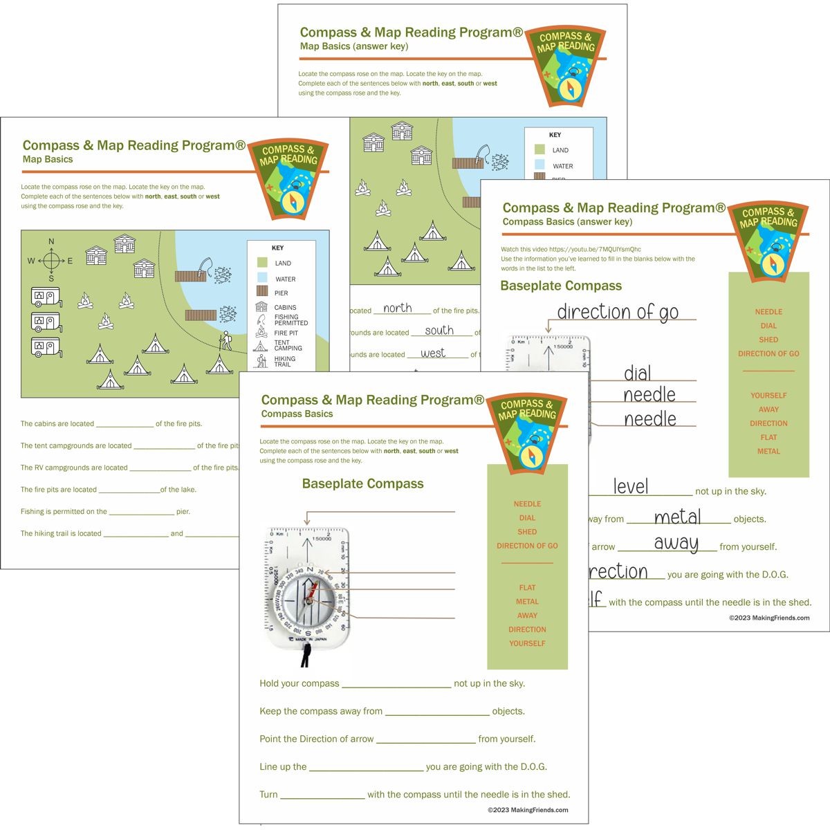 Compass & Map Reading Patch Program® - MakingFriends