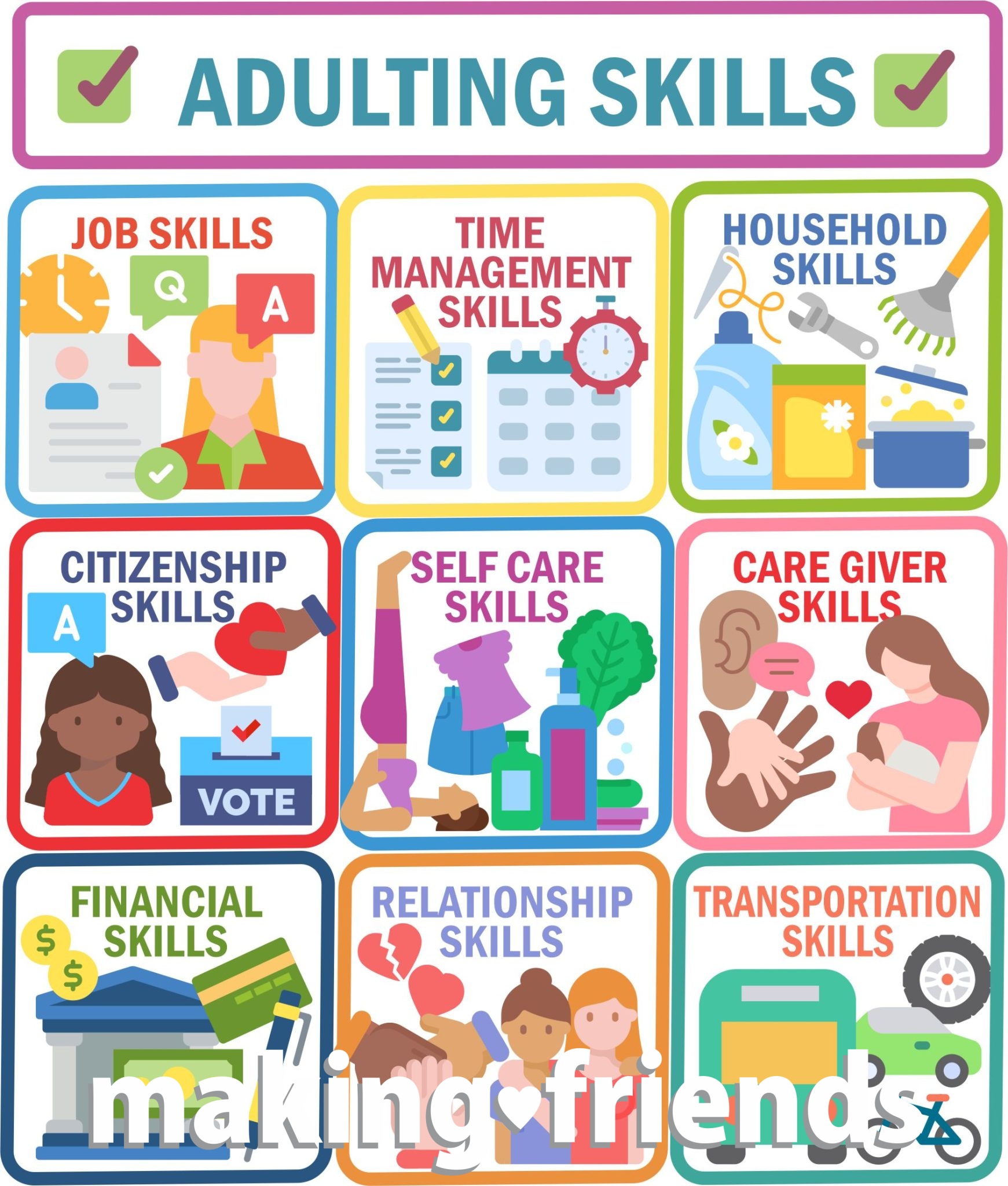 Adulting Skills Patch Program® Group - MakingFriends