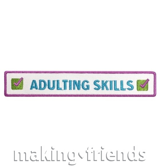 Adulting Patch Program® Header Patch - MakingFriends