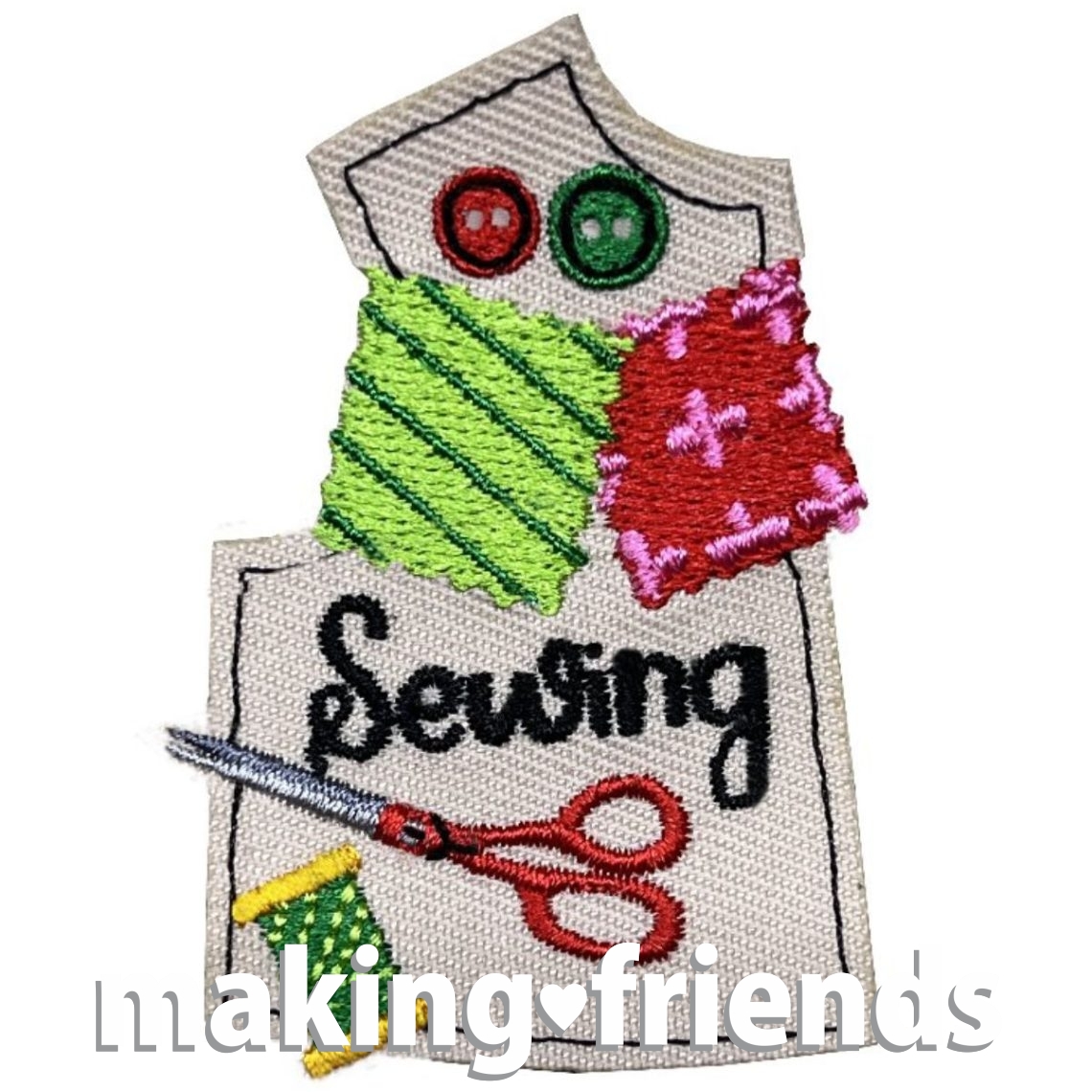 Sewing Patch with Pattern - MakingFriends