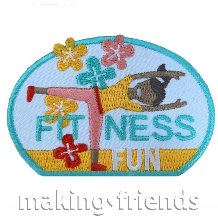 Fitness Fun Patch with Flowers - MakingFriends