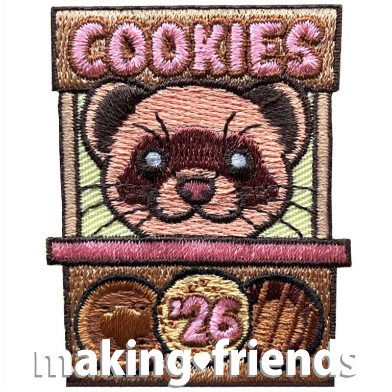 Cookie Booth 2026 Patch with Ferret - MakingFriends